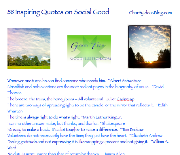 88 Favorite Social Good Quotes (in 140 or less)
